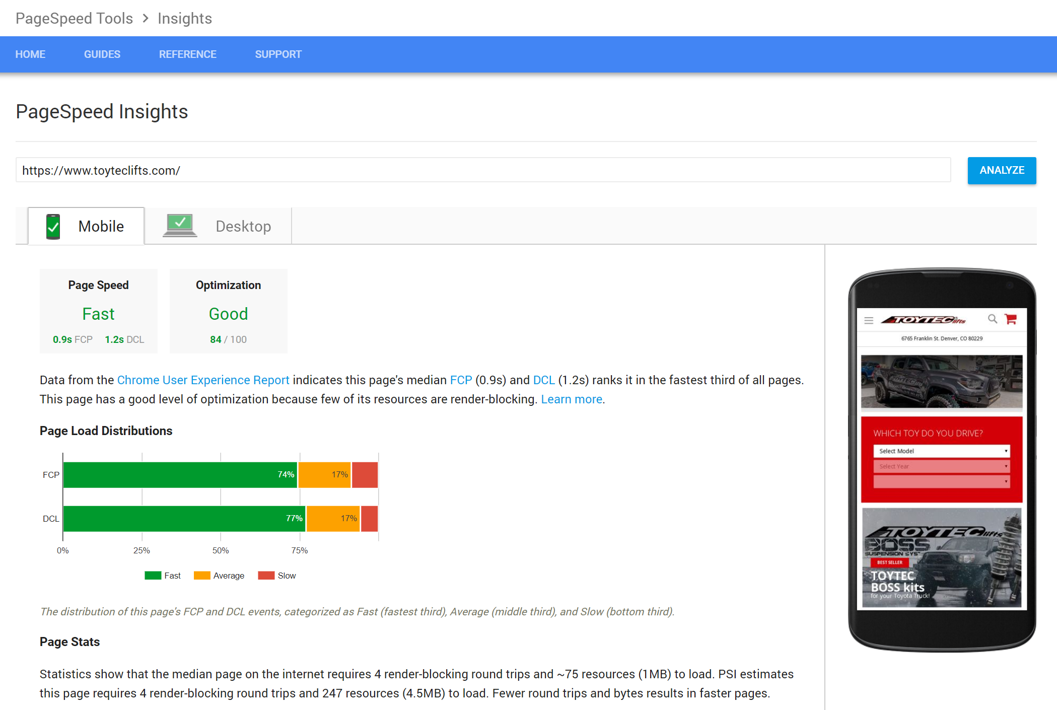 Fast Pagespeed • Cadence Labs