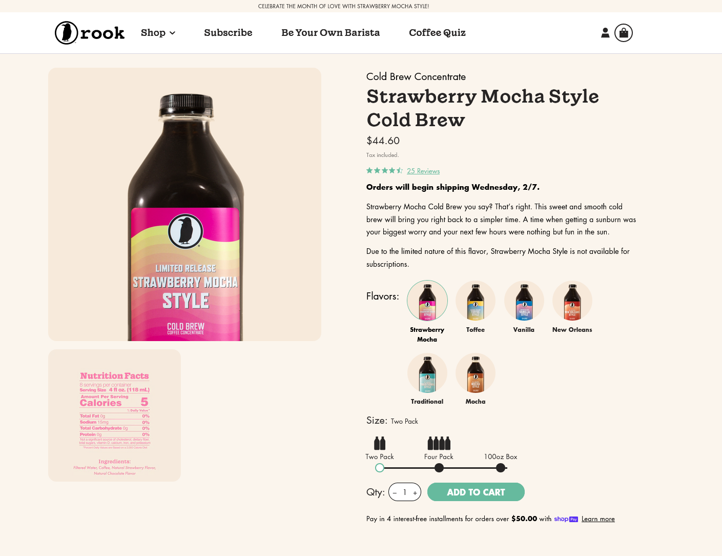 Shopify Redesign for Coffee Company • Cadence Labs
